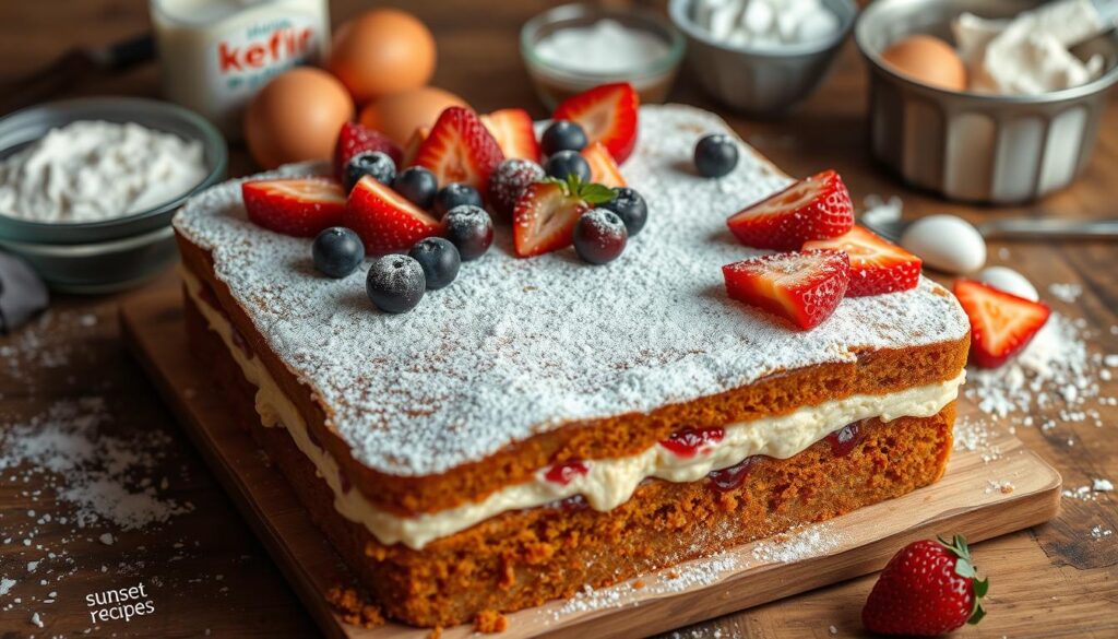 Delicious Kefir Sheet Cake Recipe: A Moist and Tangy Treat